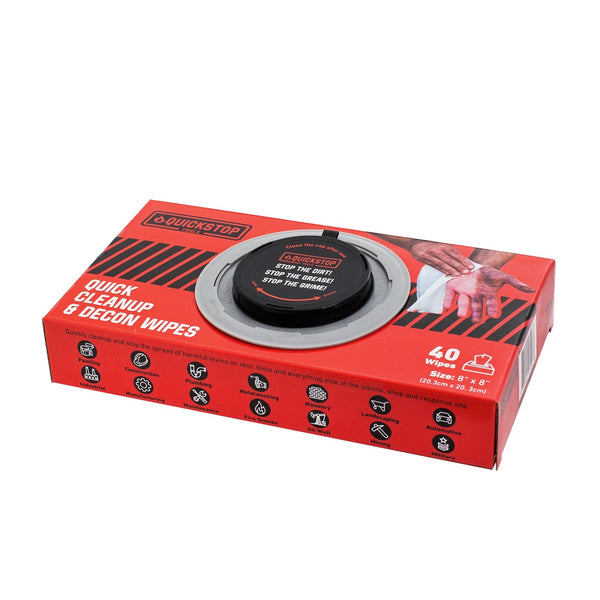 Quick Cleanup & Decon Wipes 40-pack – Quickstop Tools