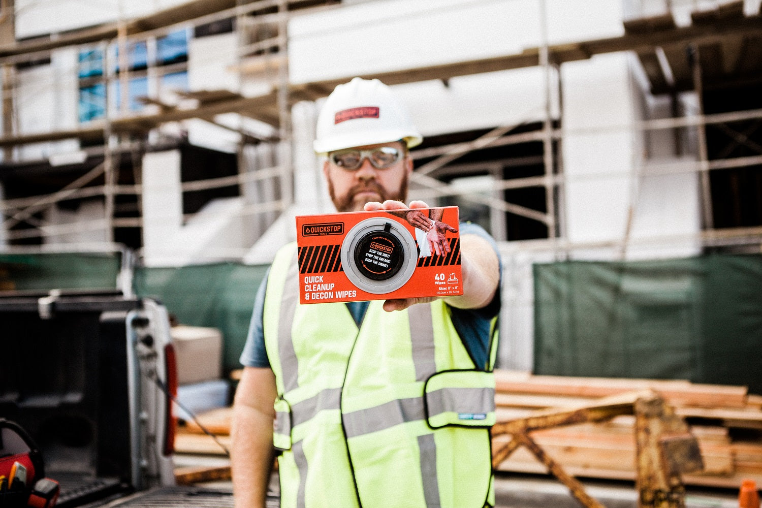 Quick Cleanup & Decon Wipes 40-pack – Quickstop Tools